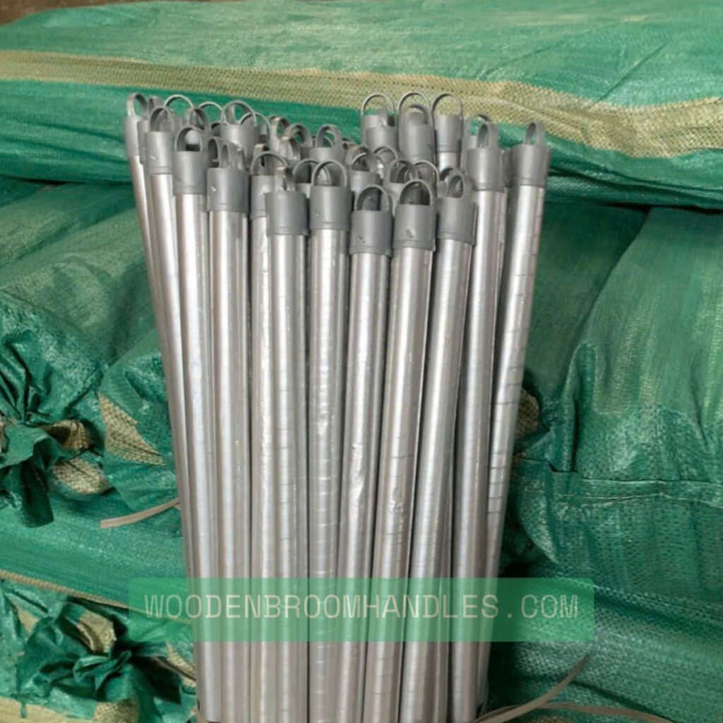 Silver color design for wooden broom handle - Wooden Broom Handles ...